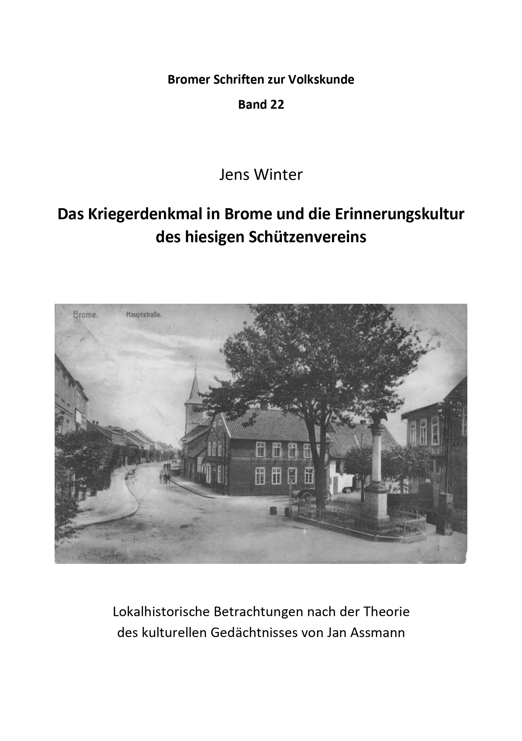 Das Kriegerdenkmal Brome – Ein neues Heft in der Reihe Bromer Schriften ...
